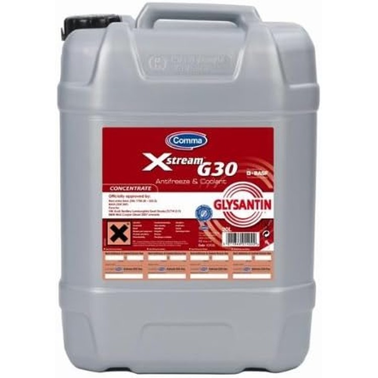 Comma XSR20L Xstream G30 Concentrate Antifreeze 20L - OAT Coolant
