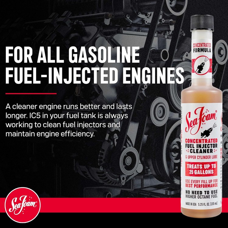 Sea Foam IC5 Fuel Injector Cleaner 155ml - Restore MPG & Reduce Emissions