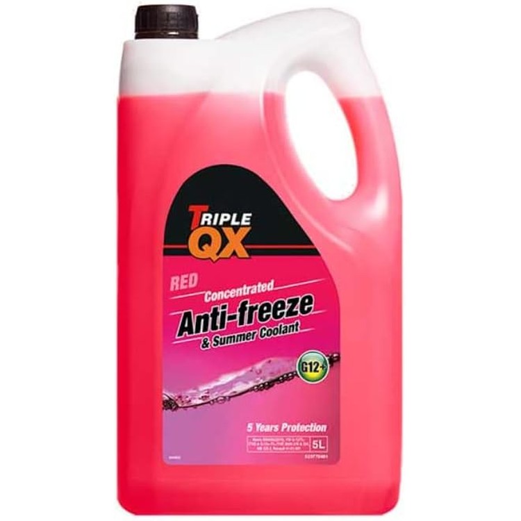Triple QX Red Antifreeze 5L Concentrate - GL12+ Coolant