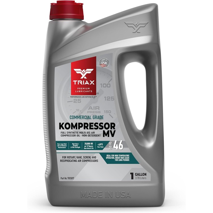 TRIAX Kompressor MV ISO 46 Synthetic Air Compressor Oil 1 Gallon