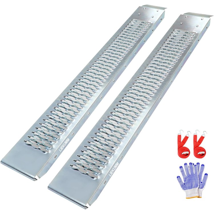 LIEKUMM 153 cm Heavy-duty Van & Motorcycle Ramps – 440 kg