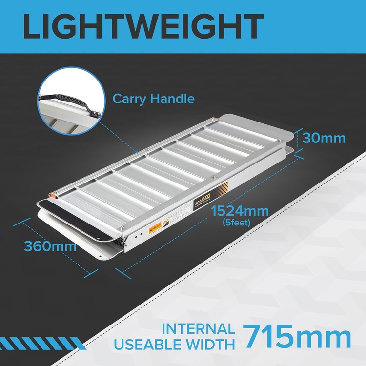 The Ramp People 5ft Folding Wheelchair Ramp - 300kg Capacity